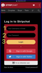 StripChat - Accedi al tuo account