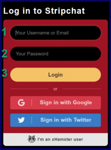 StripChat - WebCam Studio Registration